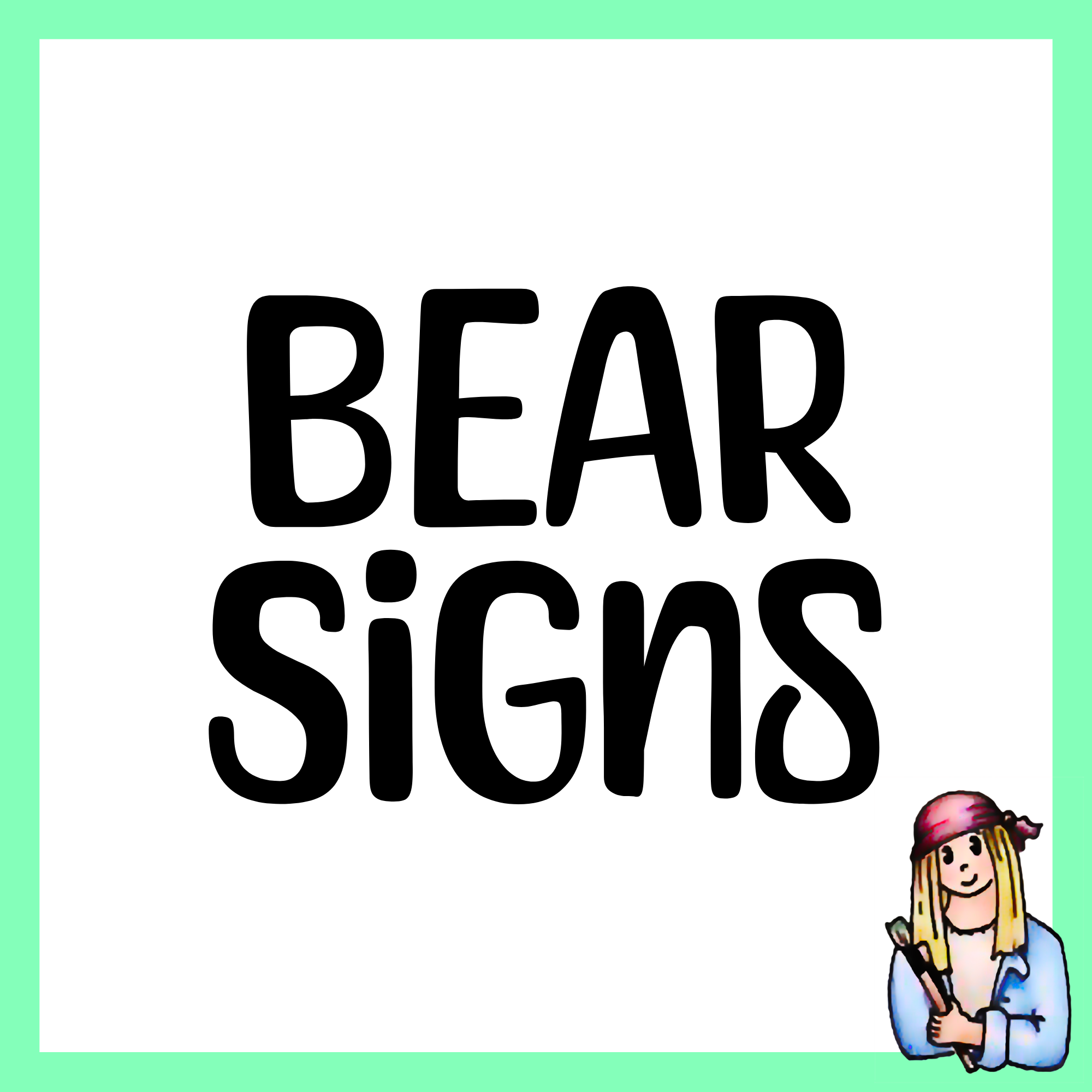 Bear Themed Signs - Funny Vintage Style Home Decor Gifts for Cabins ...