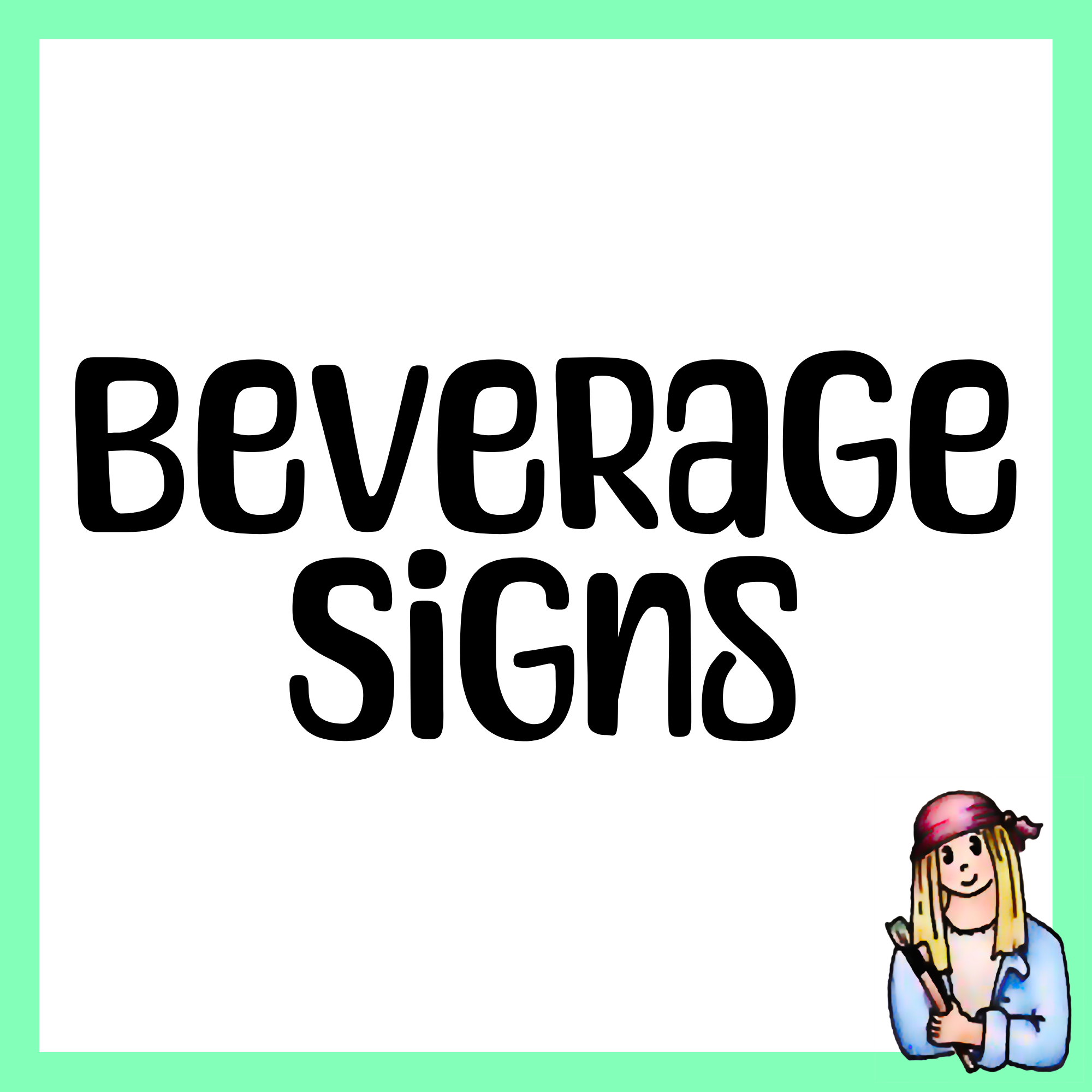 Beverage Theme Signs - Coffee, Beer, Whiskey and More! Vintage Style ...