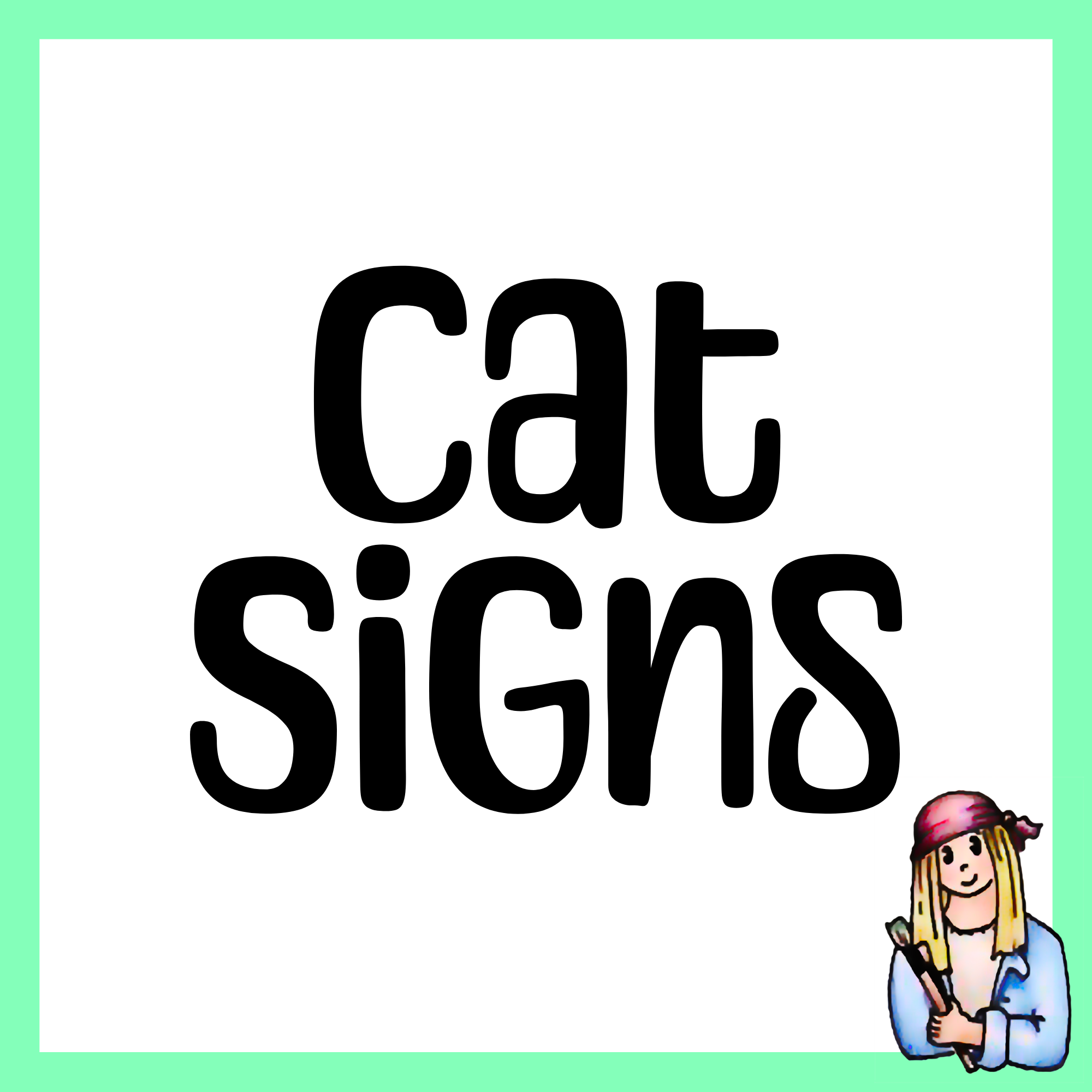 Cat Themed Signs - Vintage Style Home Decor Gifts for Pet Lovers – Hip ...